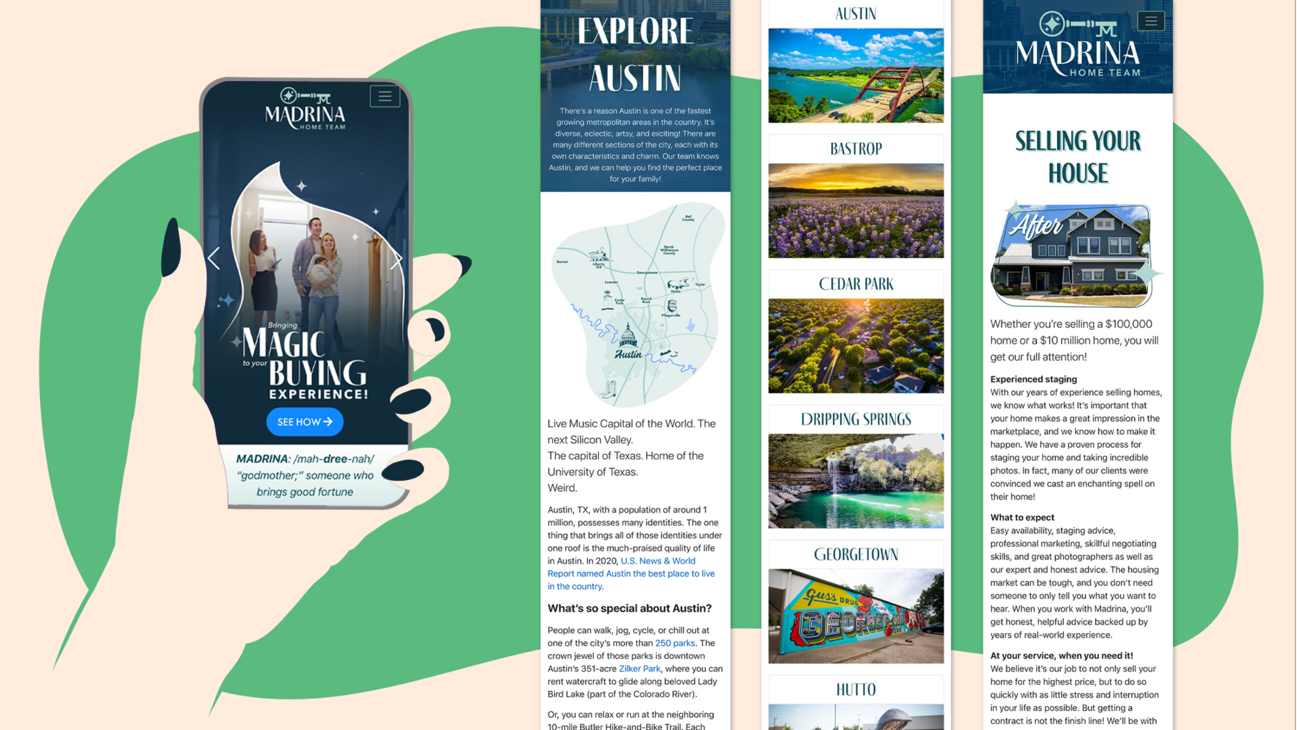 Crema Design Studio - Madrina Home Team Website